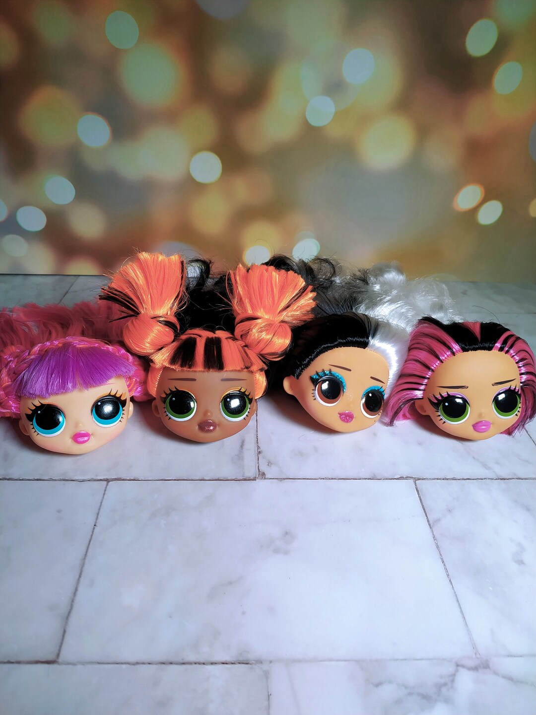 Vintage LOL Omg Doll Heads. Fashion Doll Heads for Replacement, Craft ...