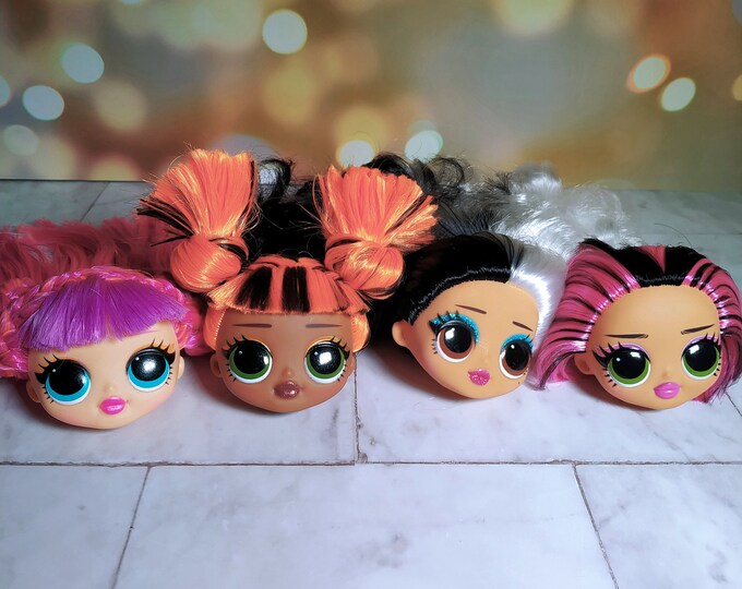 Vintage LOL Omg Doll Heads. Fashion Doll Heads for Replacement, Craft ...