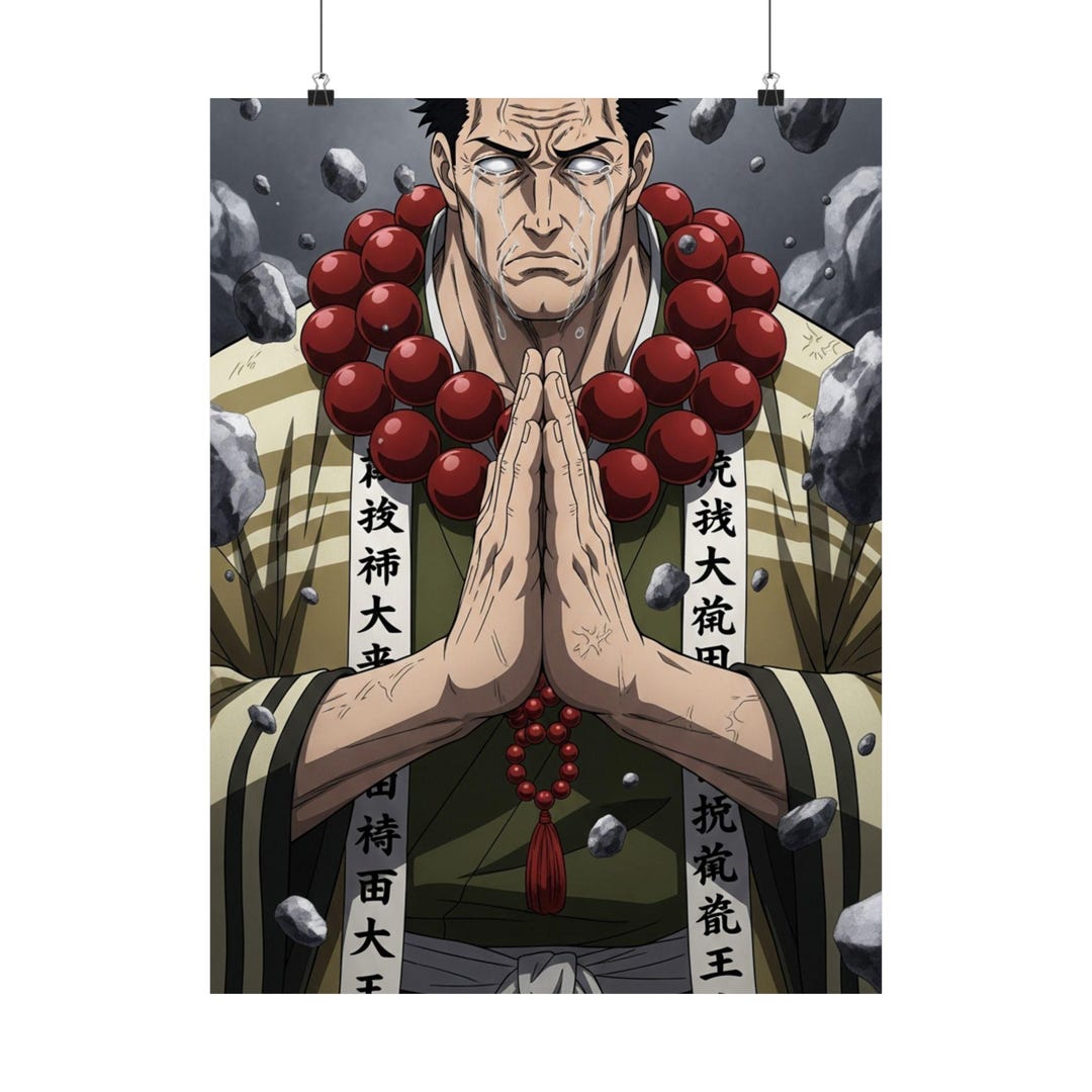 Gyomei Himejima Stone Hashira Poster | Demon Slayer Fan Art | Anime ...