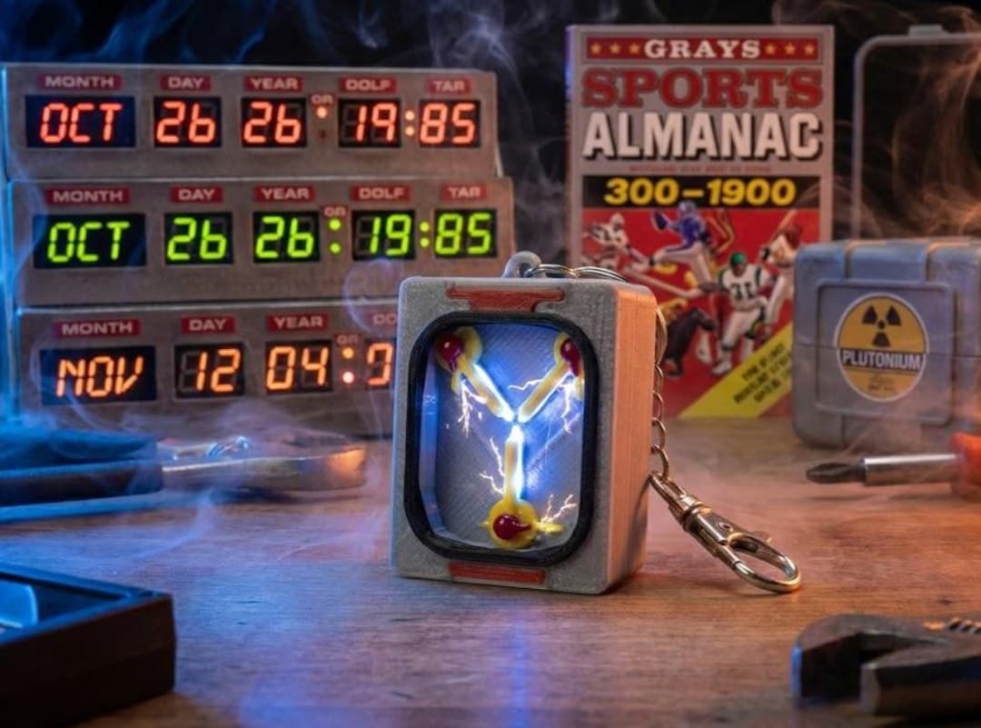 Flux Capacitor Keyring | Back to the Future Prop Replica | 3D Printed ...