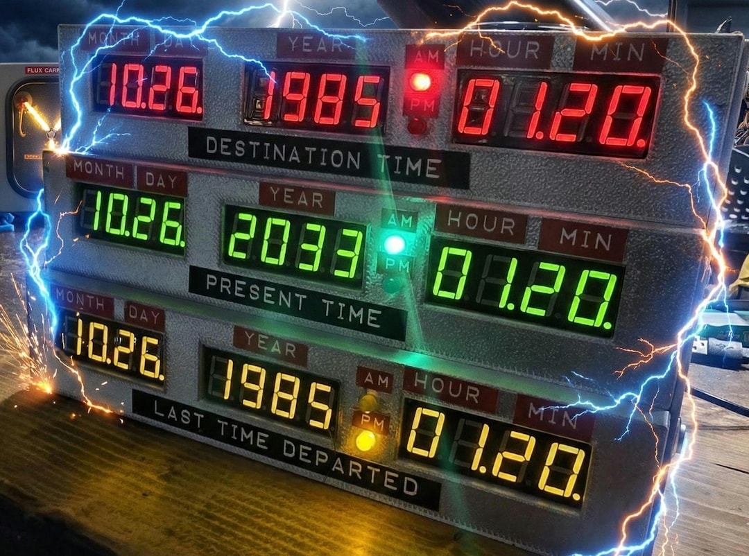 Back to the Future Time Circuits Replica V2 | Wifi or Standalone Smart ...