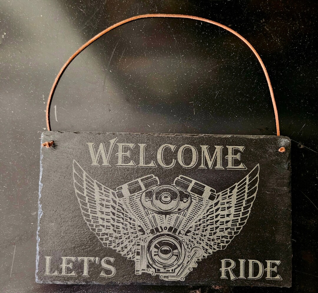 Motorcycle Welcome Sign - Etsy