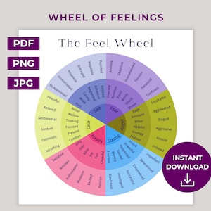 The Feel Wheel | Wheel of Emotions | the Wheel of Feelings | Self ...