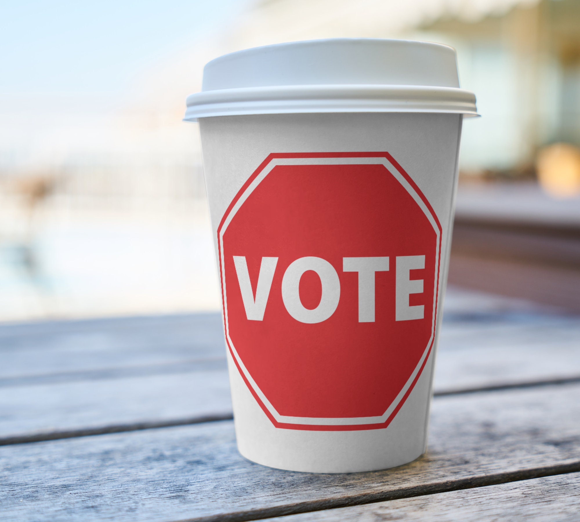 Vote Svg Clipart Red Stop/vote Sign SVG Presidential Election Vote ...