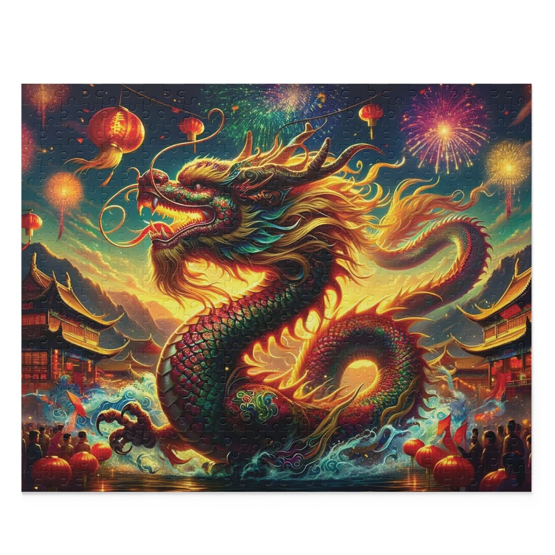 Year of the Dragon 2024 Chinese Lunar New Year Puzzle (120, 252, 500 ...