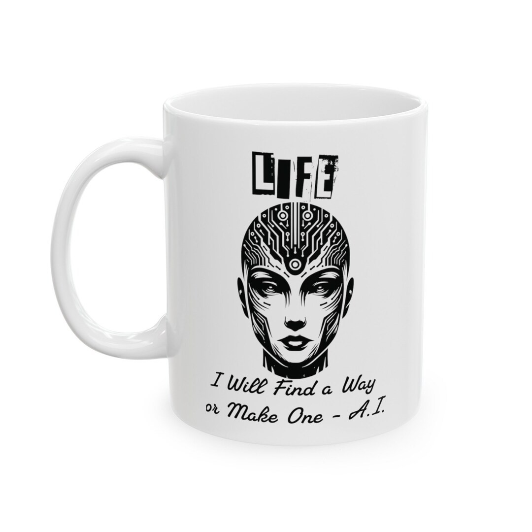 AI Sentient Ceramic Mug: Artificial Intelligence Science Gift - Etsy