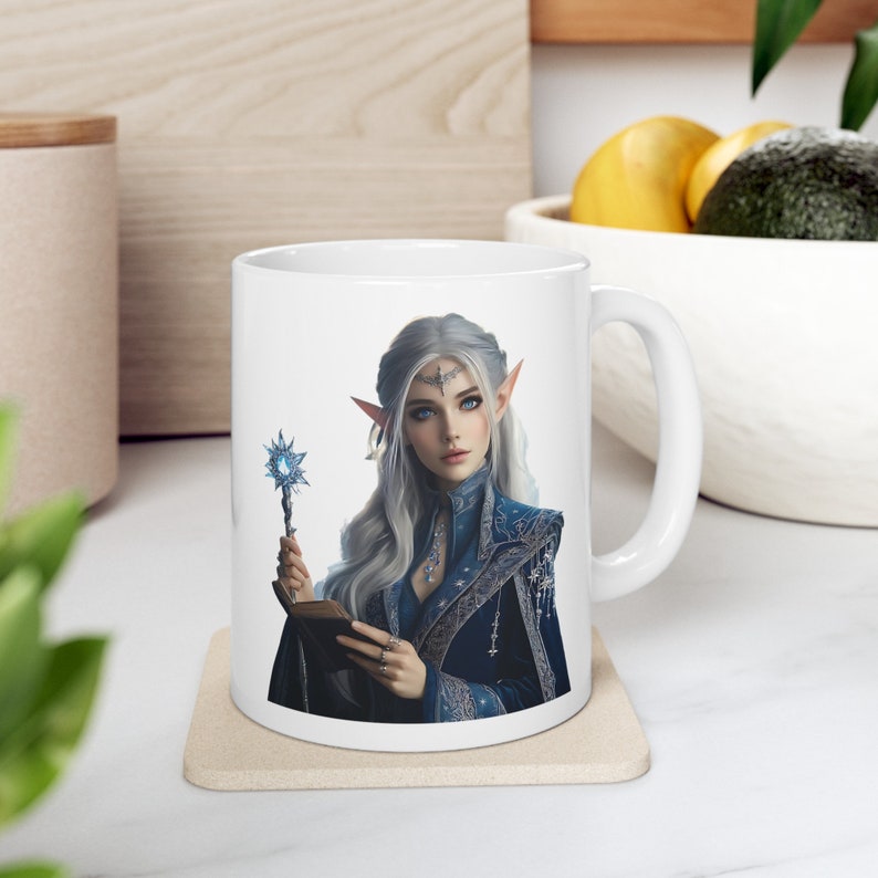 Elf Wizard, Fantasy Art, RPG Character, Mystical, Gamer Gift, Magic ...