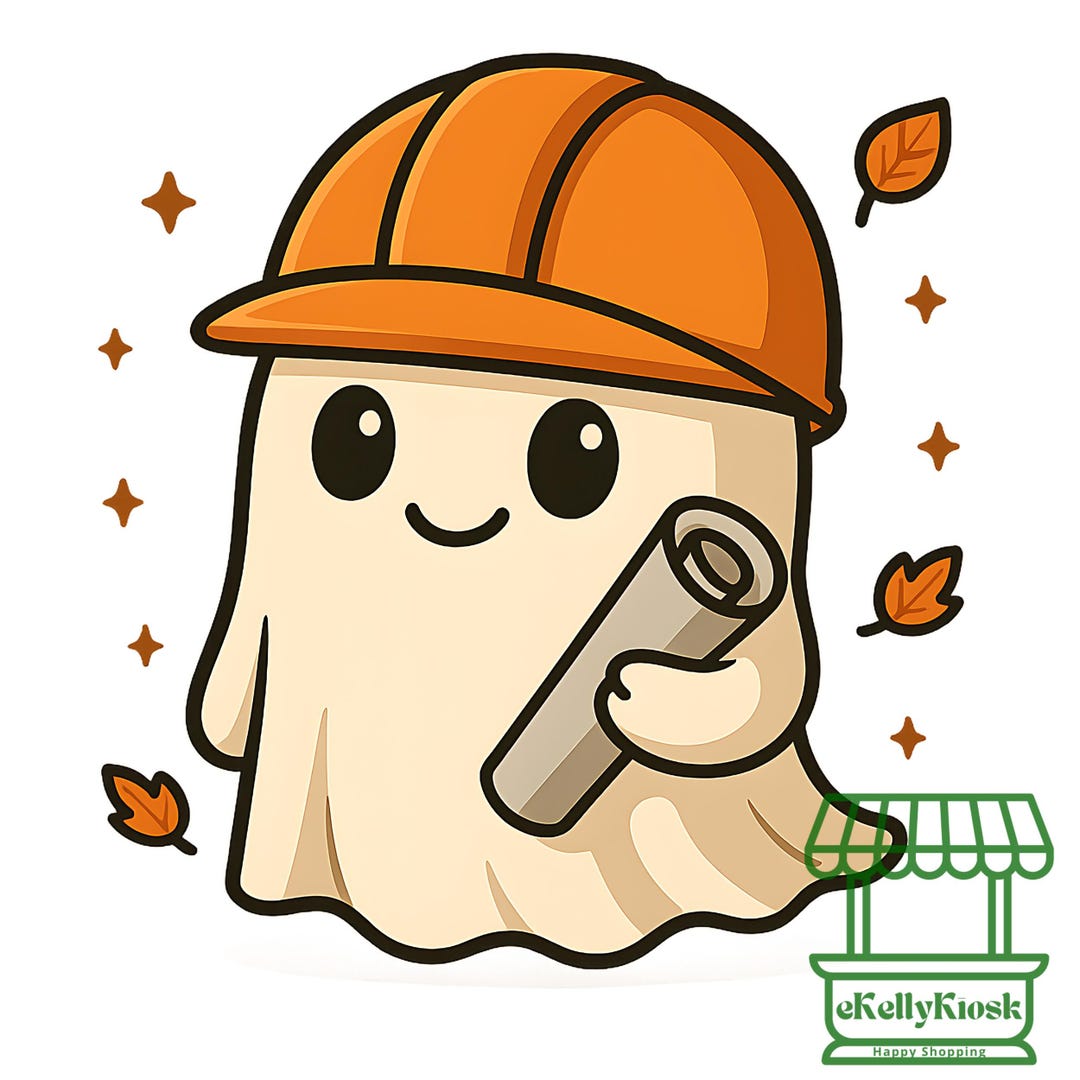 Construction Ghost PNG, Architect, Halloween Costume (digital Download ...