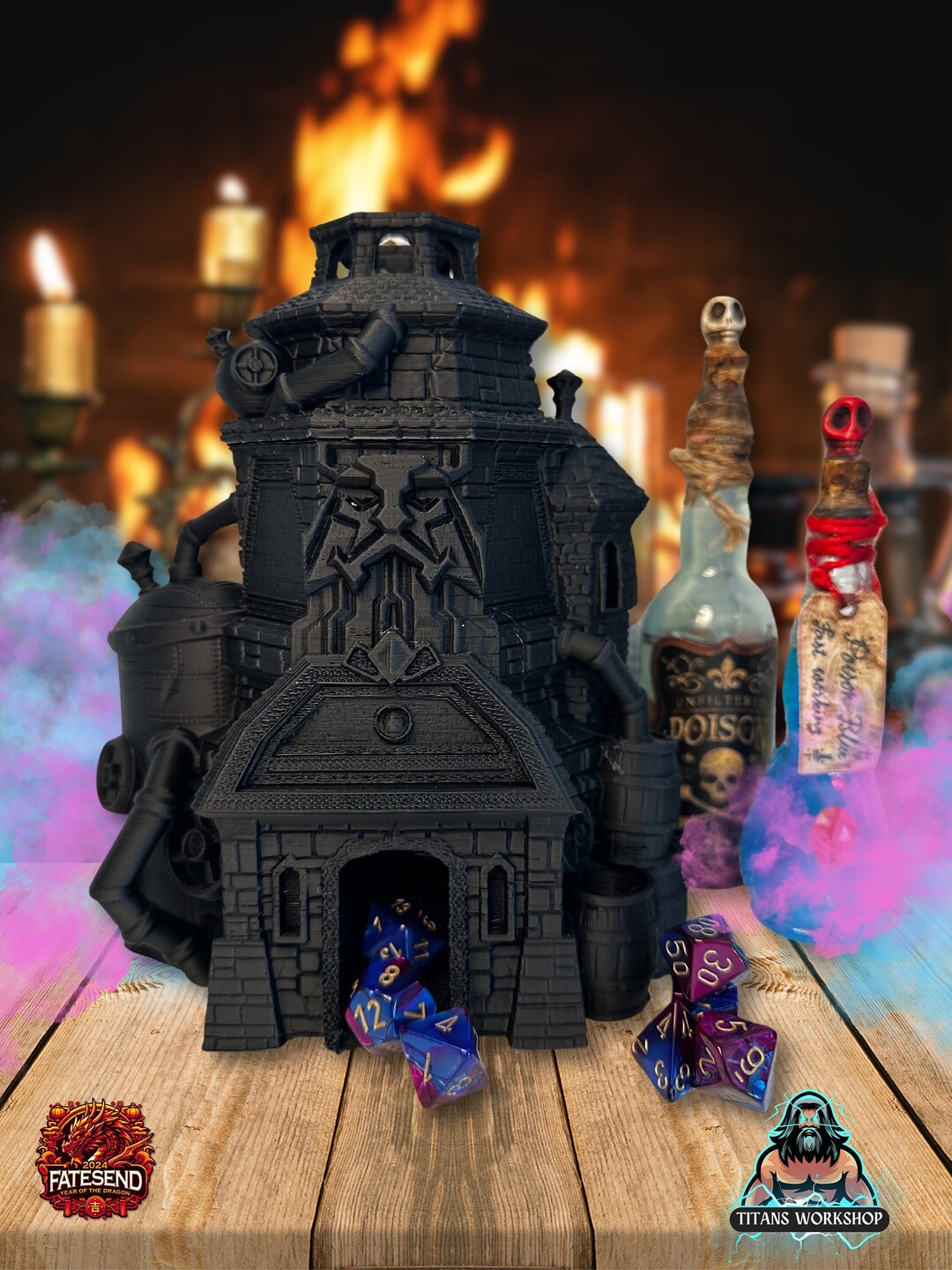 Drunken Dwarf Brewery - Dice Tower by Fates End - Etsy