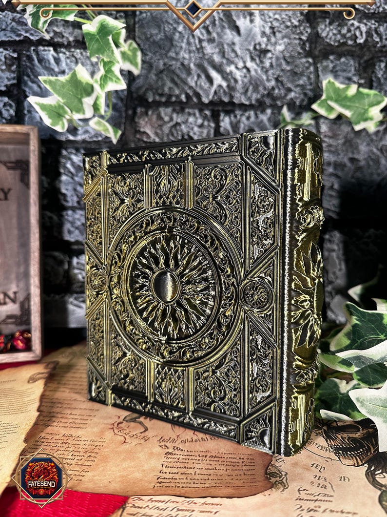 The Enchanted Tome of Light Magic - Dnd Storage Book & Dice Tray - Etsy