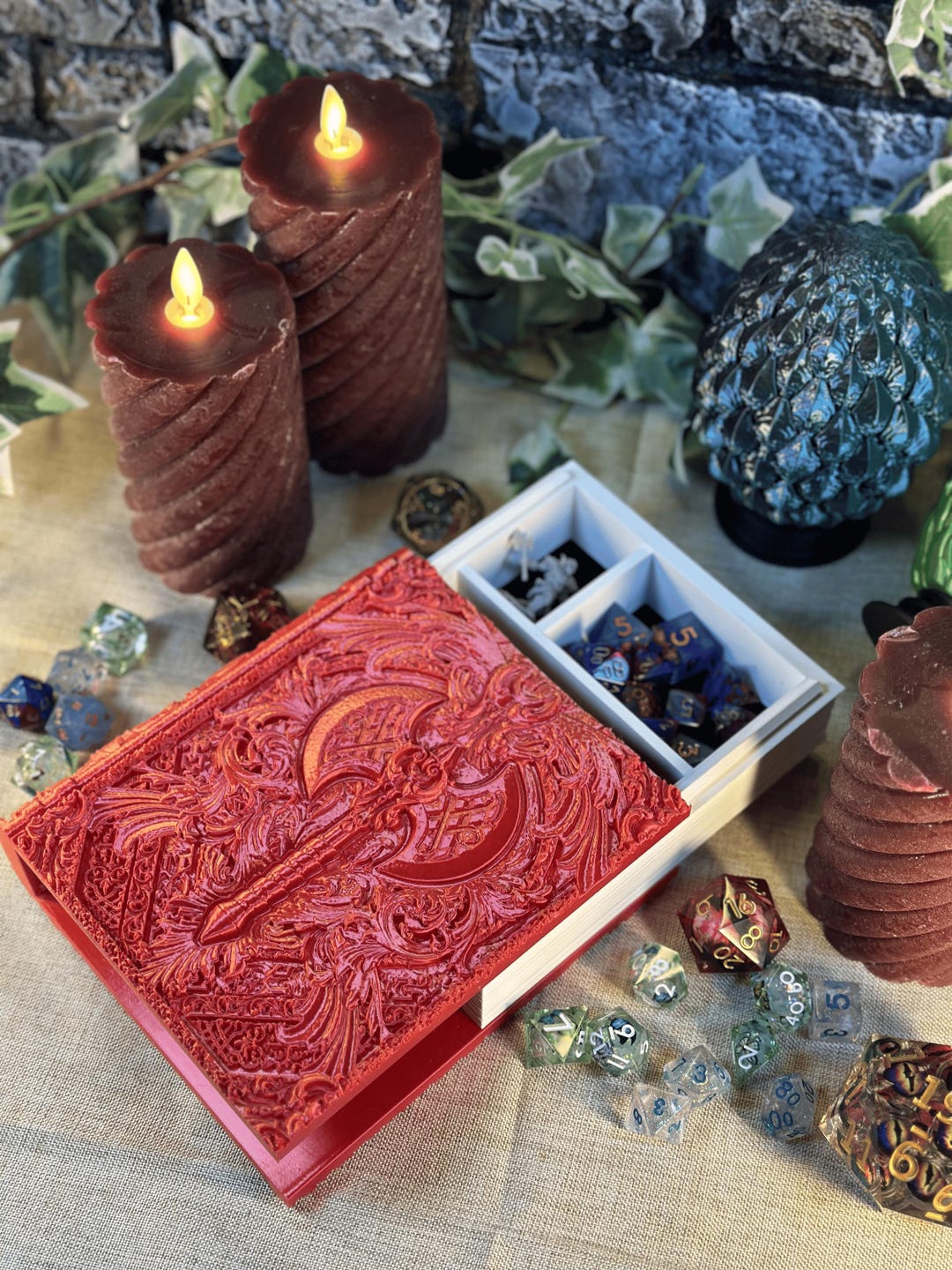 The Enchanted Tome of Barbarian Strength - Dnd Storage Book & Dice Tray ...