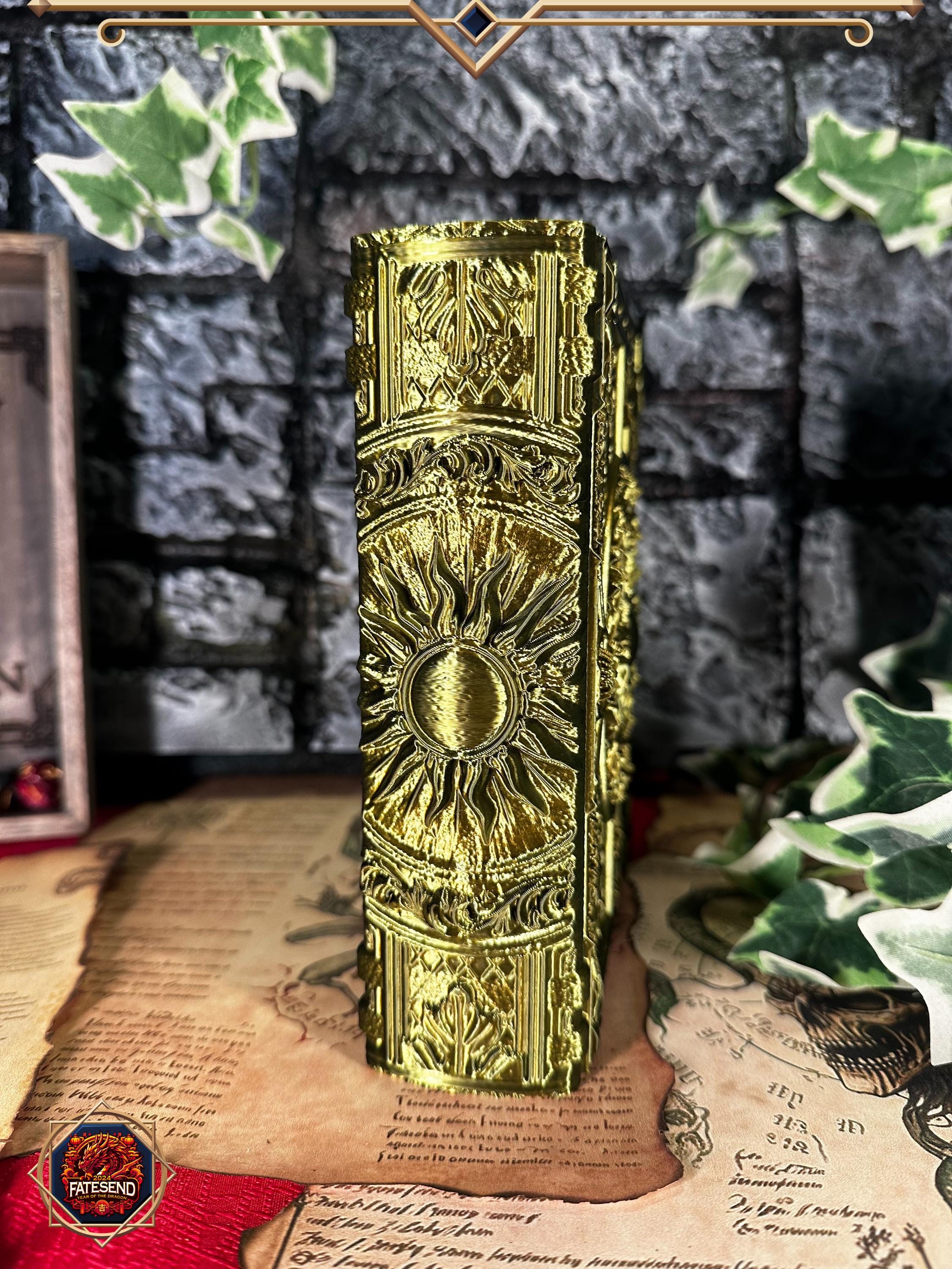 The Enchanted Tome of Light Magic - Dnd Storage Book & Dice Tray - Etsy