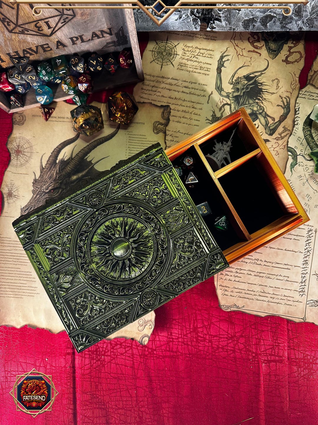 The Enchanted Tome of Light Magic - Dnd Storage Book & Dice Tray - Etsy