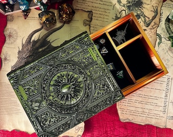 The Enchanted Tome of Druid Magic - Dnd Storage Book & Dice Tray - Etsy