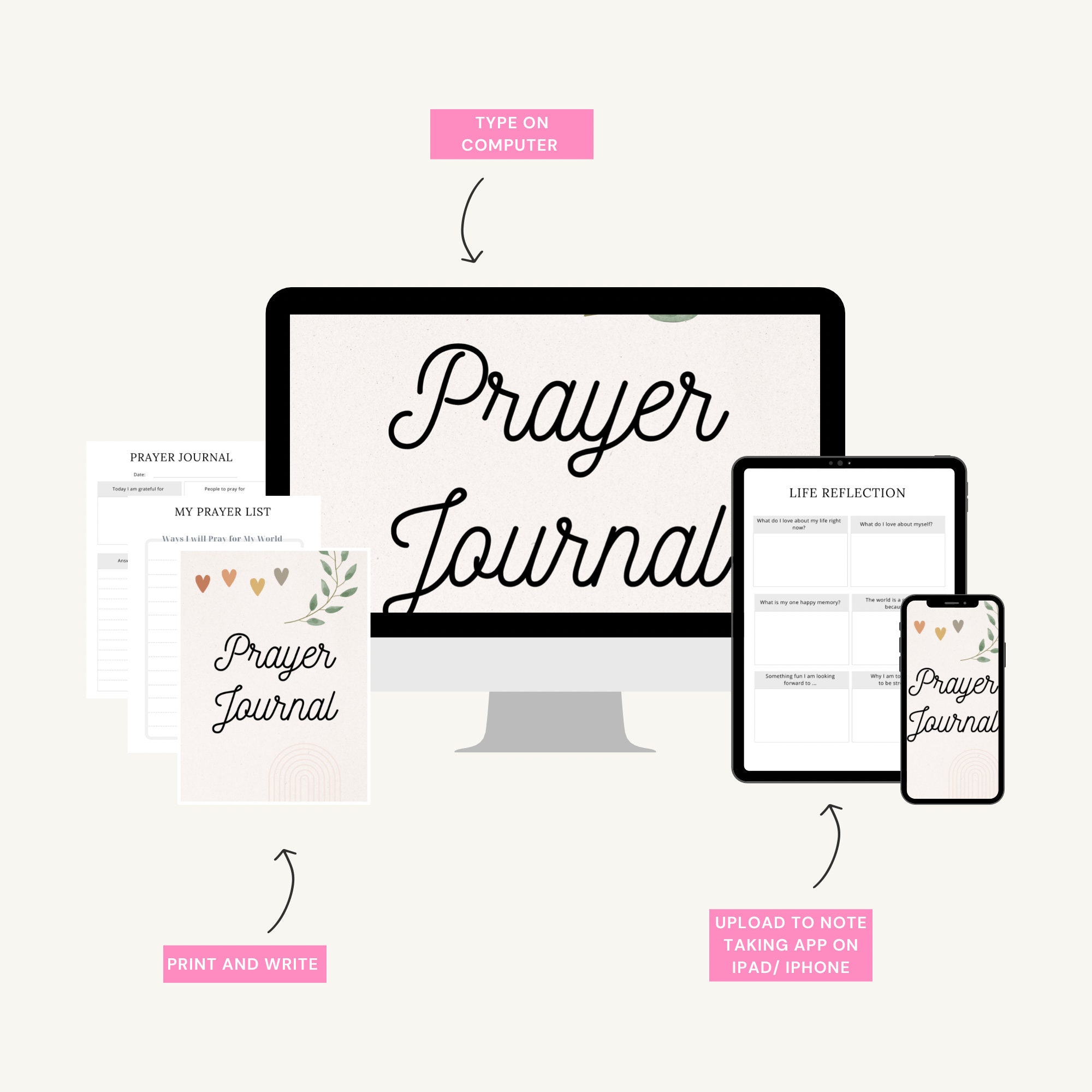 Prayer Journal Digital Prayer Journal Printable Faith Planner
