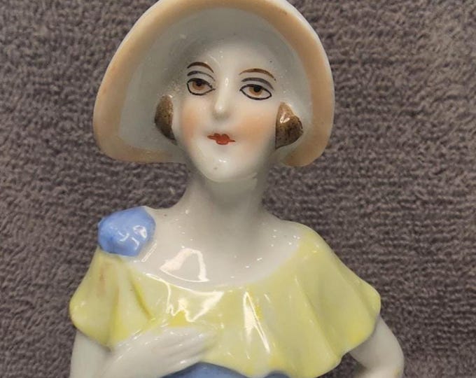 Vintage Antique 1930s German Flapper Girl Half Doll. Nice Condition!! 4 ...