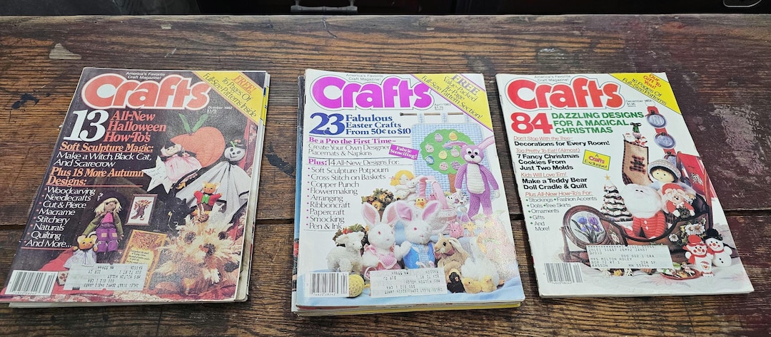 9 Vintage CRAFT Magazines From 1982 to 1984 Nice Condition! - Etsy