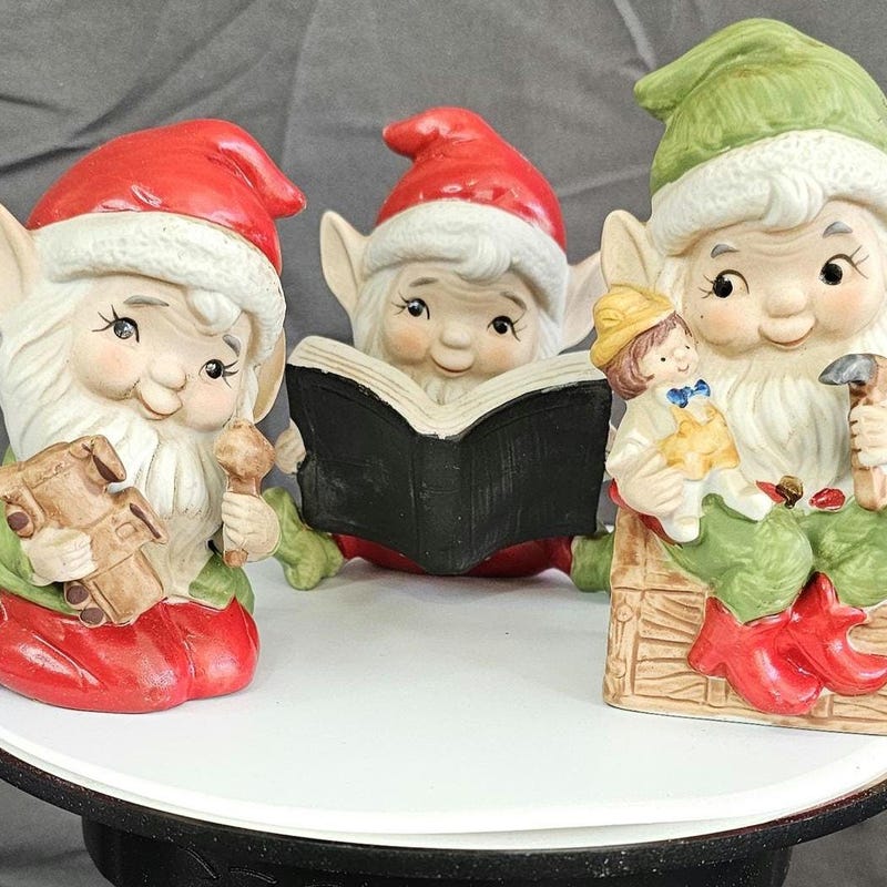 Homco Elves - Etsy