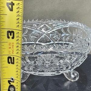 Vintage Imperlux Crystal Bowl: Hand Cut Lead Crystal, Sawtooth Edge - Etsy