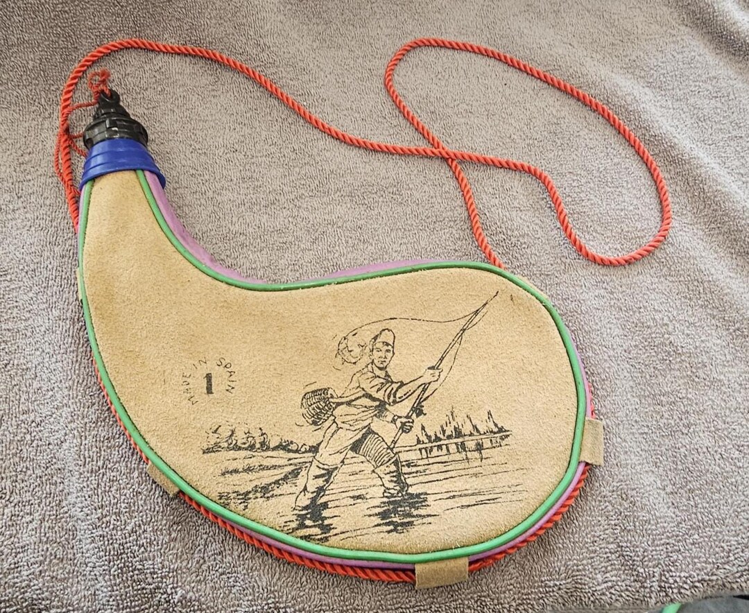 Bota Bag Wine / Water Spanish Leather Skin Made in Spain Stamped. Pre ...