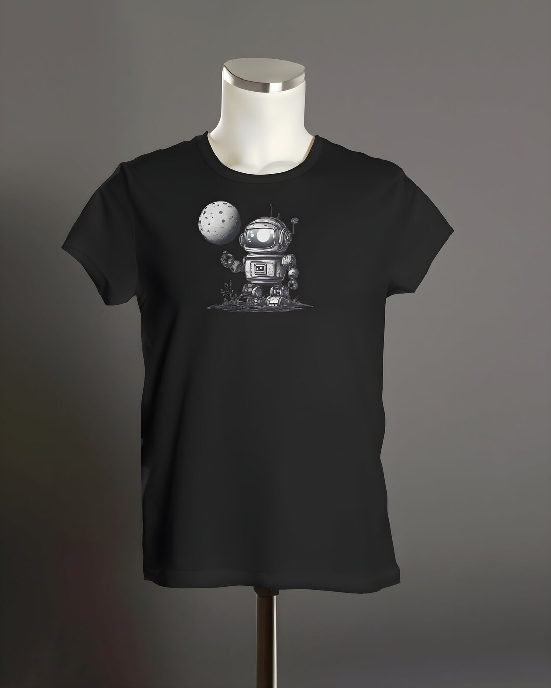 Custom Moon Robot Style AI Generated Unisex Softstyle - Etsy