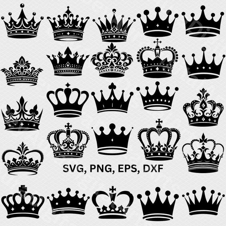 King Crown SVG File, Royal Crown Digital Download, Queen Crown Svg ...
