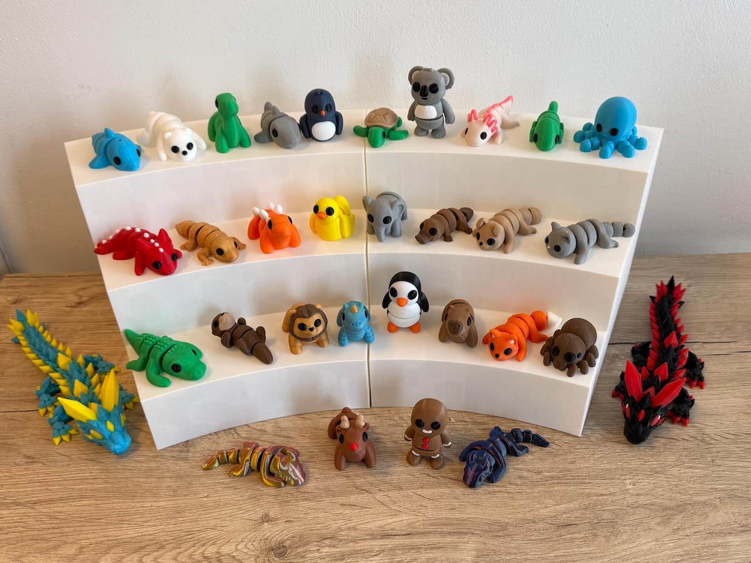 Fidget Animals - Cute Little Moving Animals - 3D Printing - Mini ...