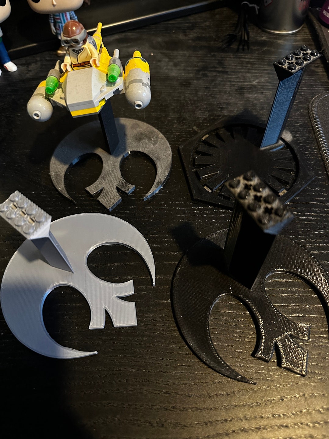 Star Wars Lego Stands, 3D Printed, Idle for Displaying on Shelfs. - Etsy