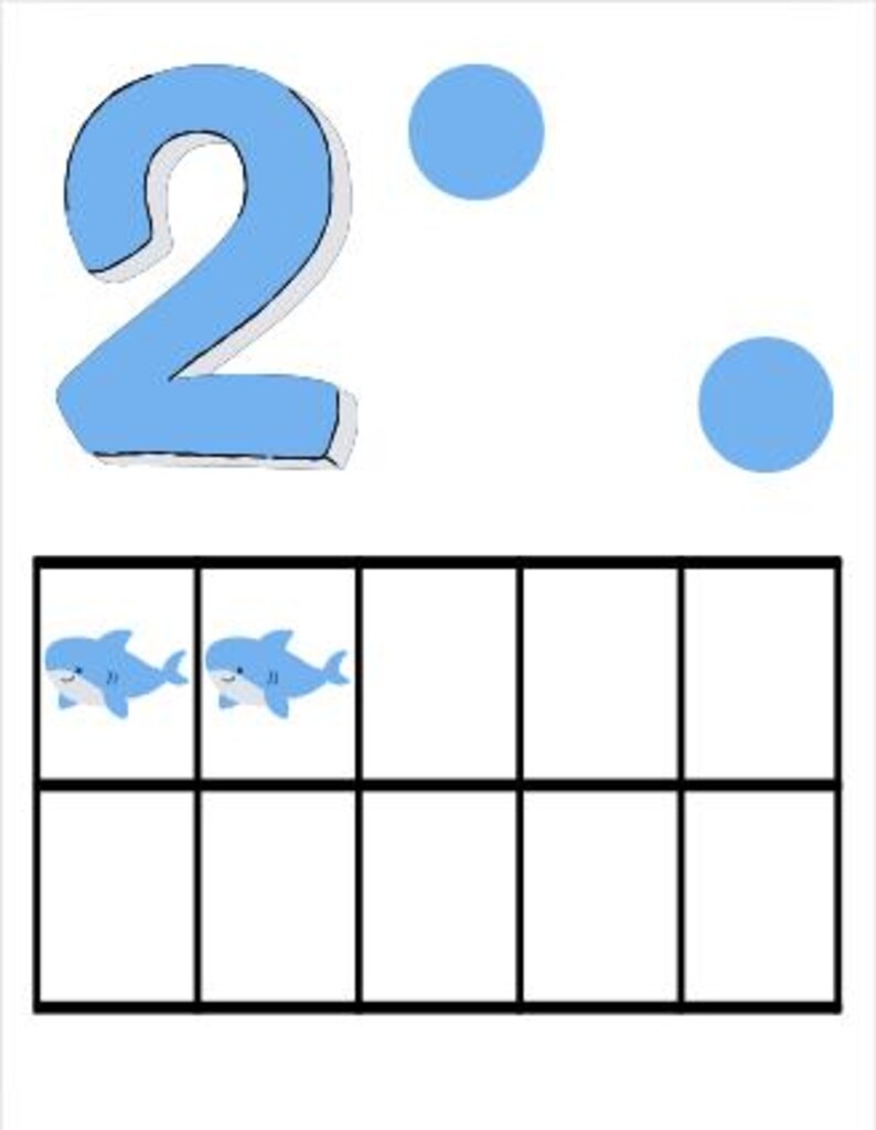 Ocean Themed Number Posters 1-10 - Etsy