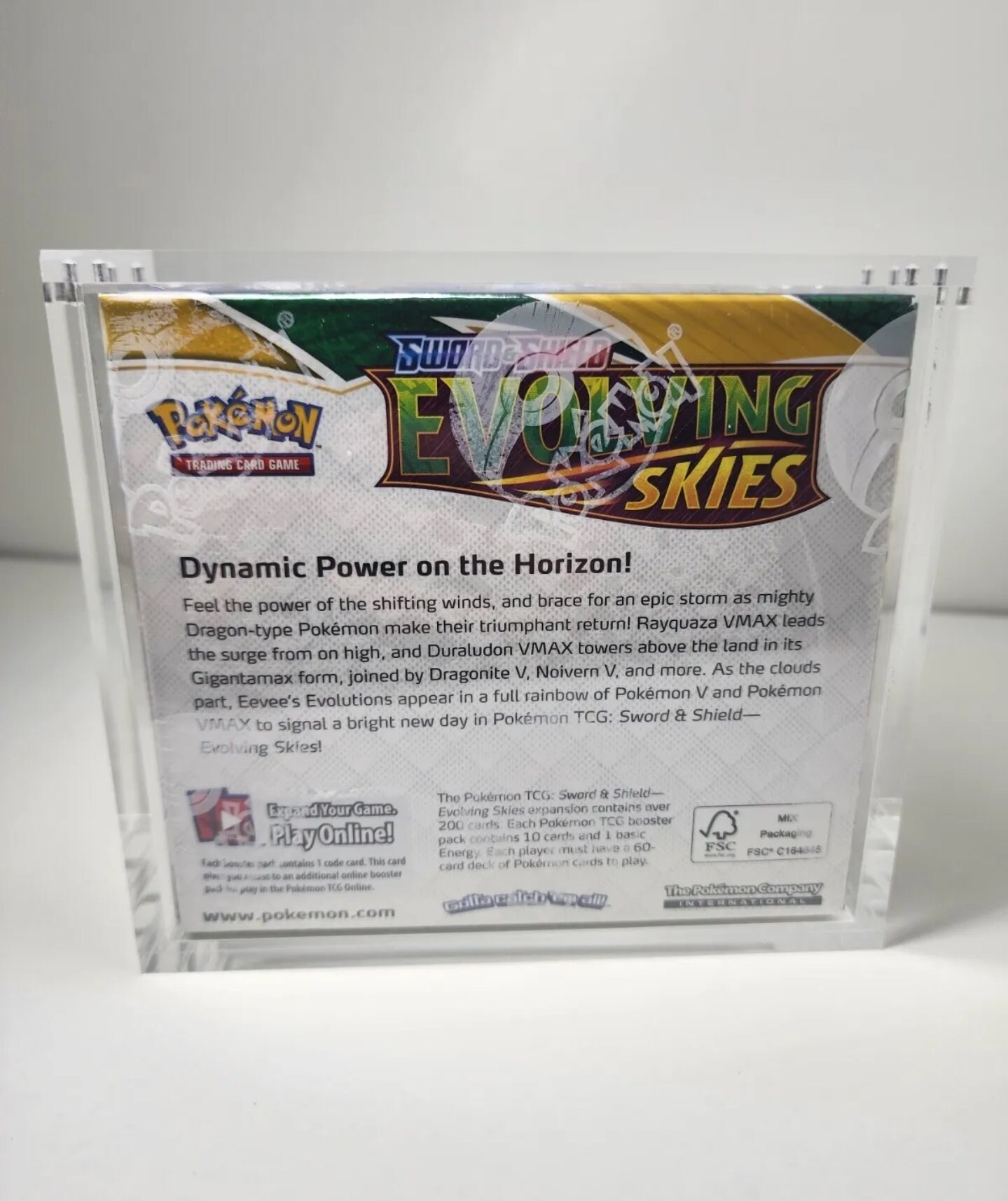 Hard Acrylic Display Case for Pokemon Booster Box Stackable With ...
