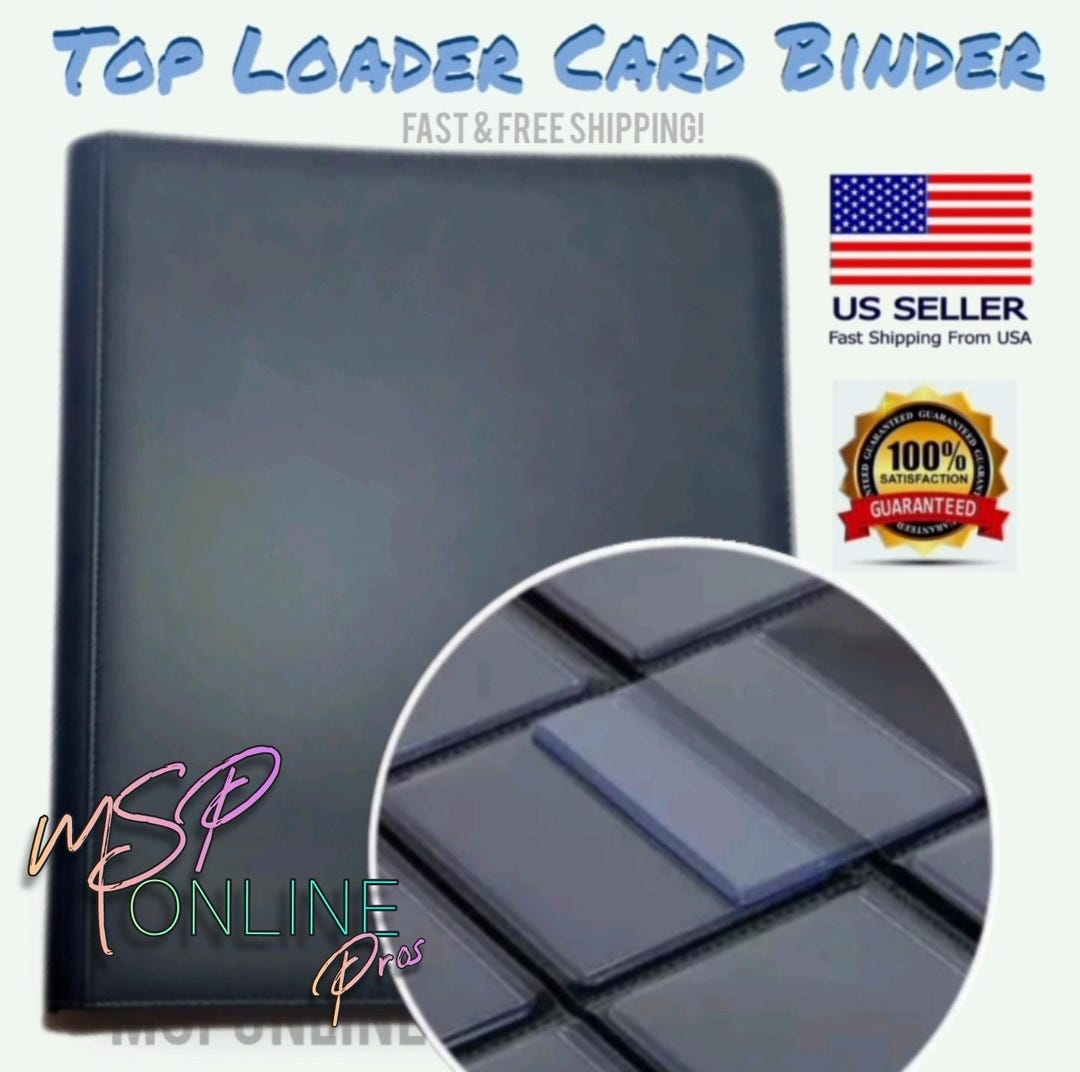 Toploader Zipper Card Binder | Top Loader | 252 Cards | 9 Pocket | 14 ...
