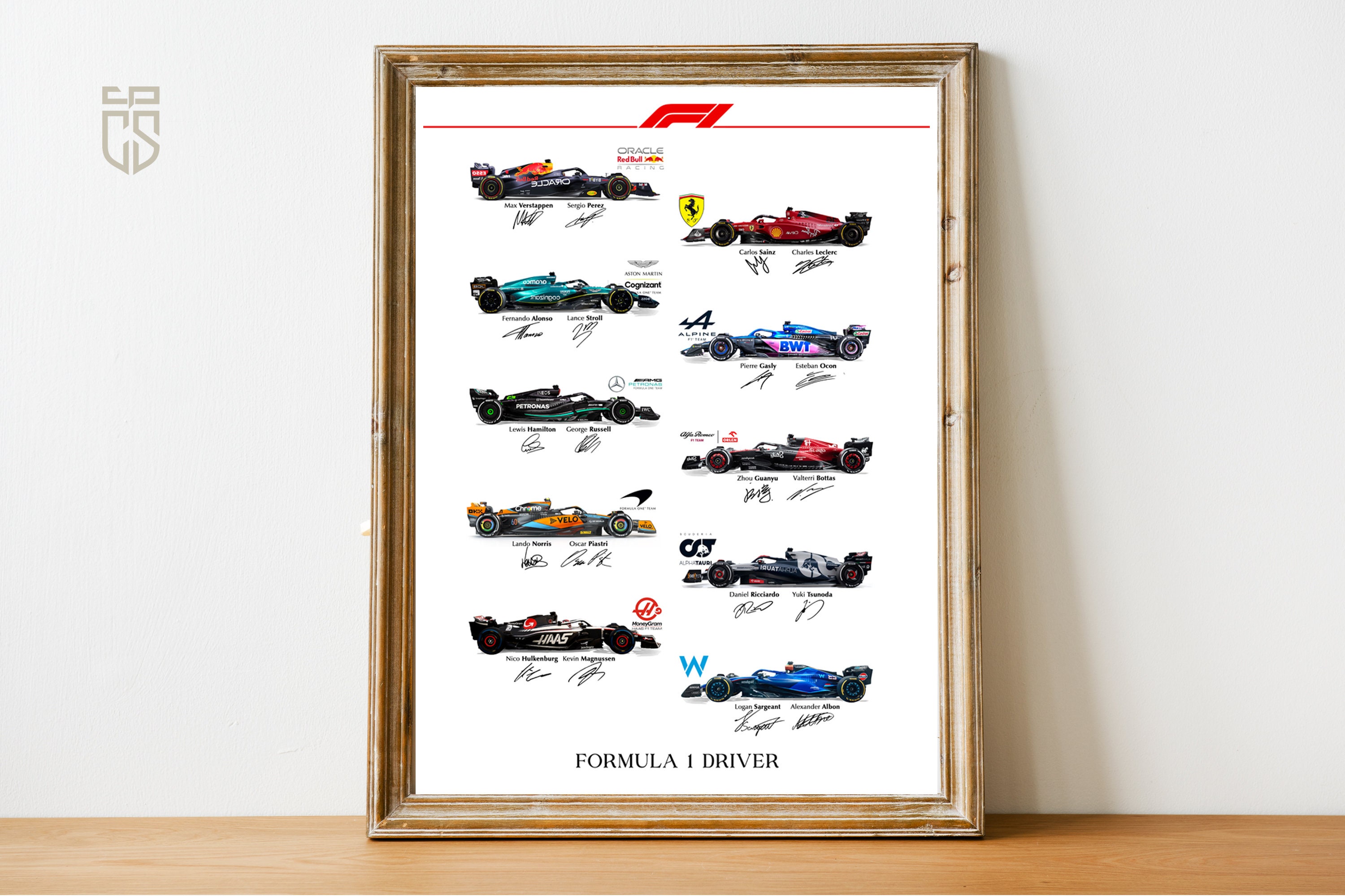 Formula 1 Driver Signature, F1 World Champions Poster, Formula One ...