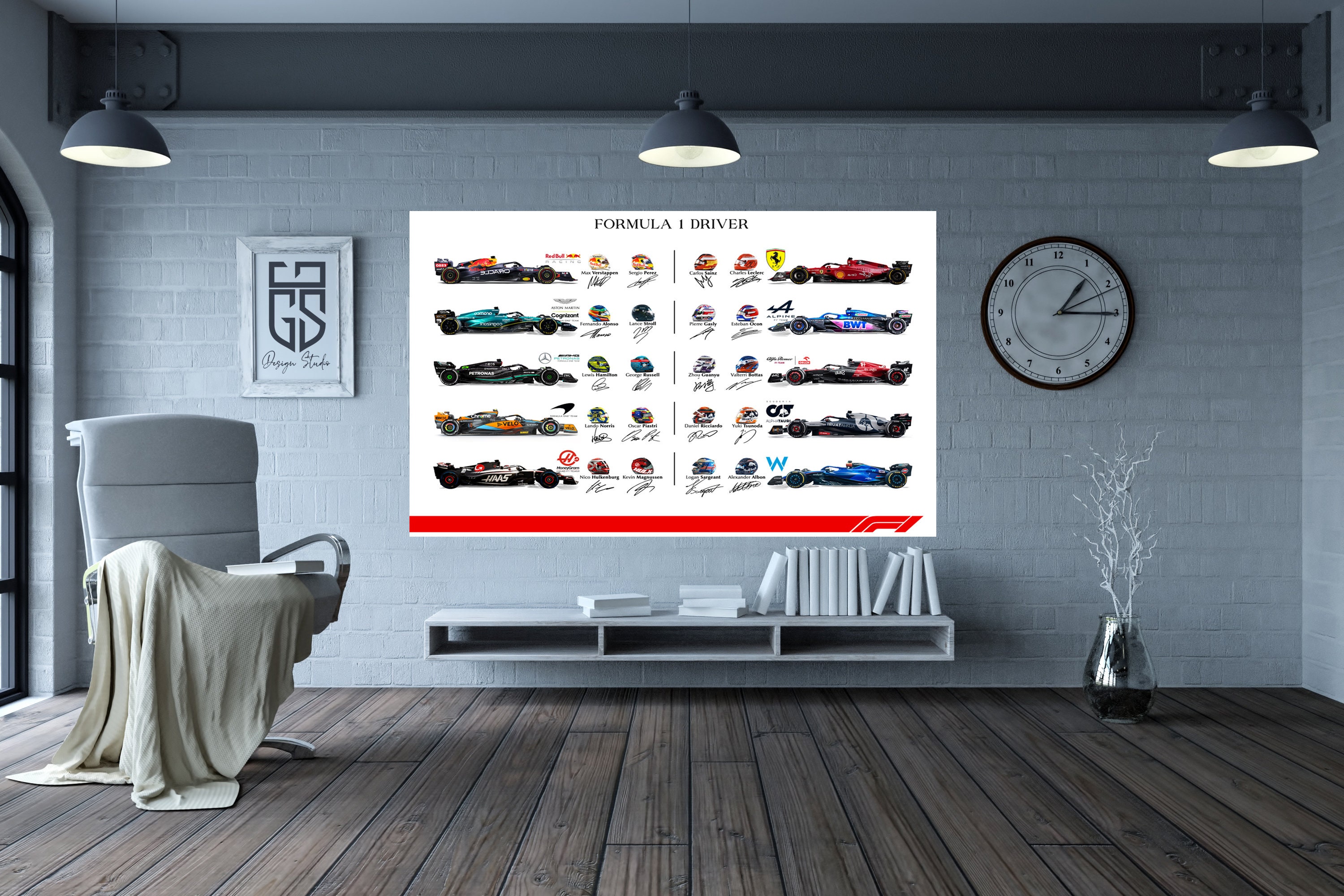 F1 World Champions Poster, Formula One Poster, F1 Wall Art, F1 World ...