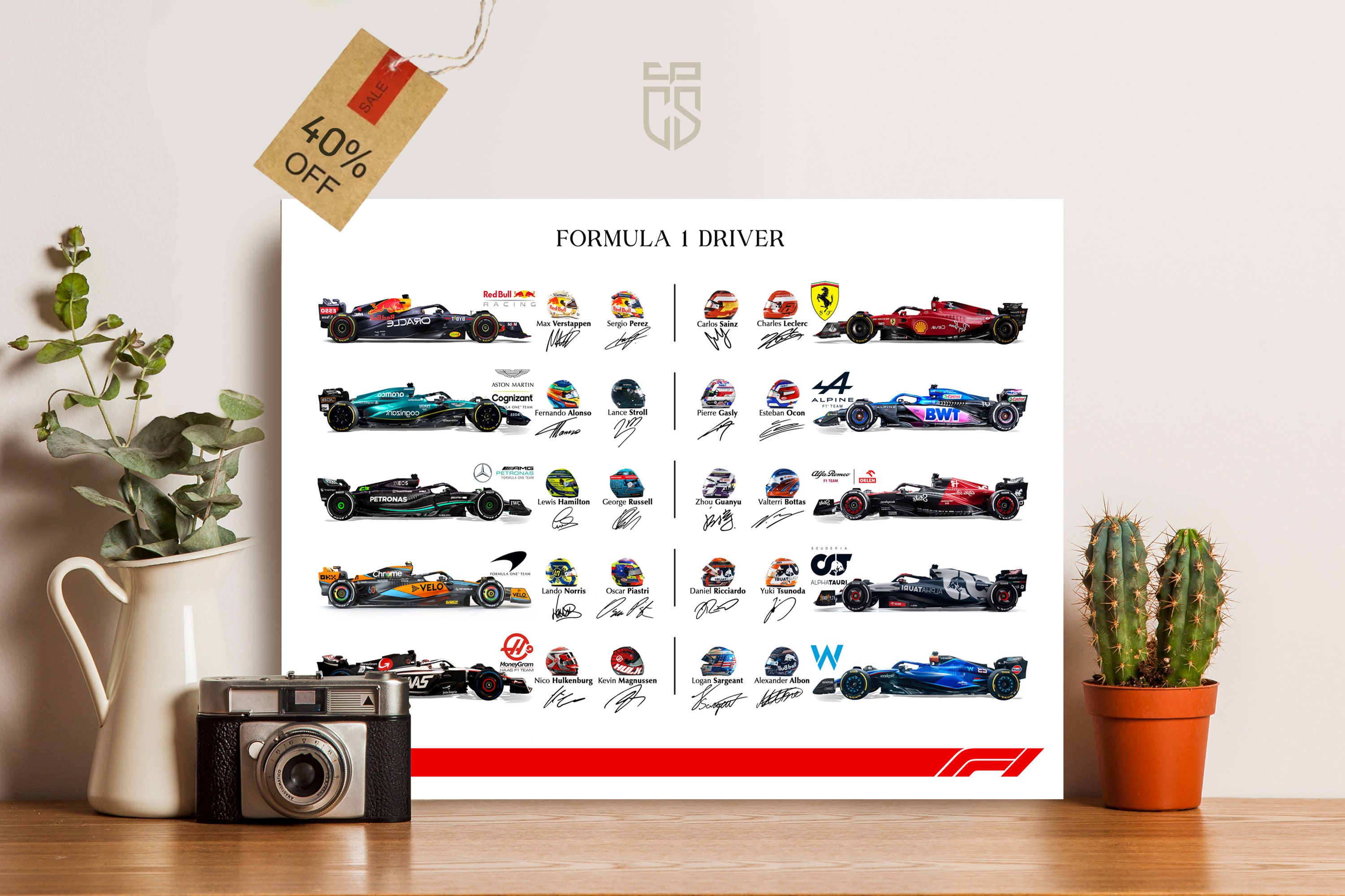 F1 World Champions Poster, Formula One Poster, F1 Wall Art, F1 World ...