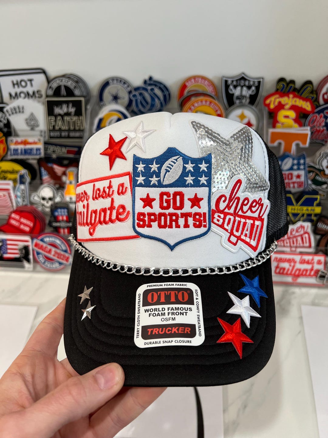 GAME DAY Football Trucker Hat Tailgate Game Day Patchy Hat Super Bowl ...