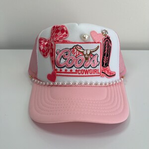 Coors Cowgirl Trucker Hat With Patches, Western Nashville Rodeo Fashion ...