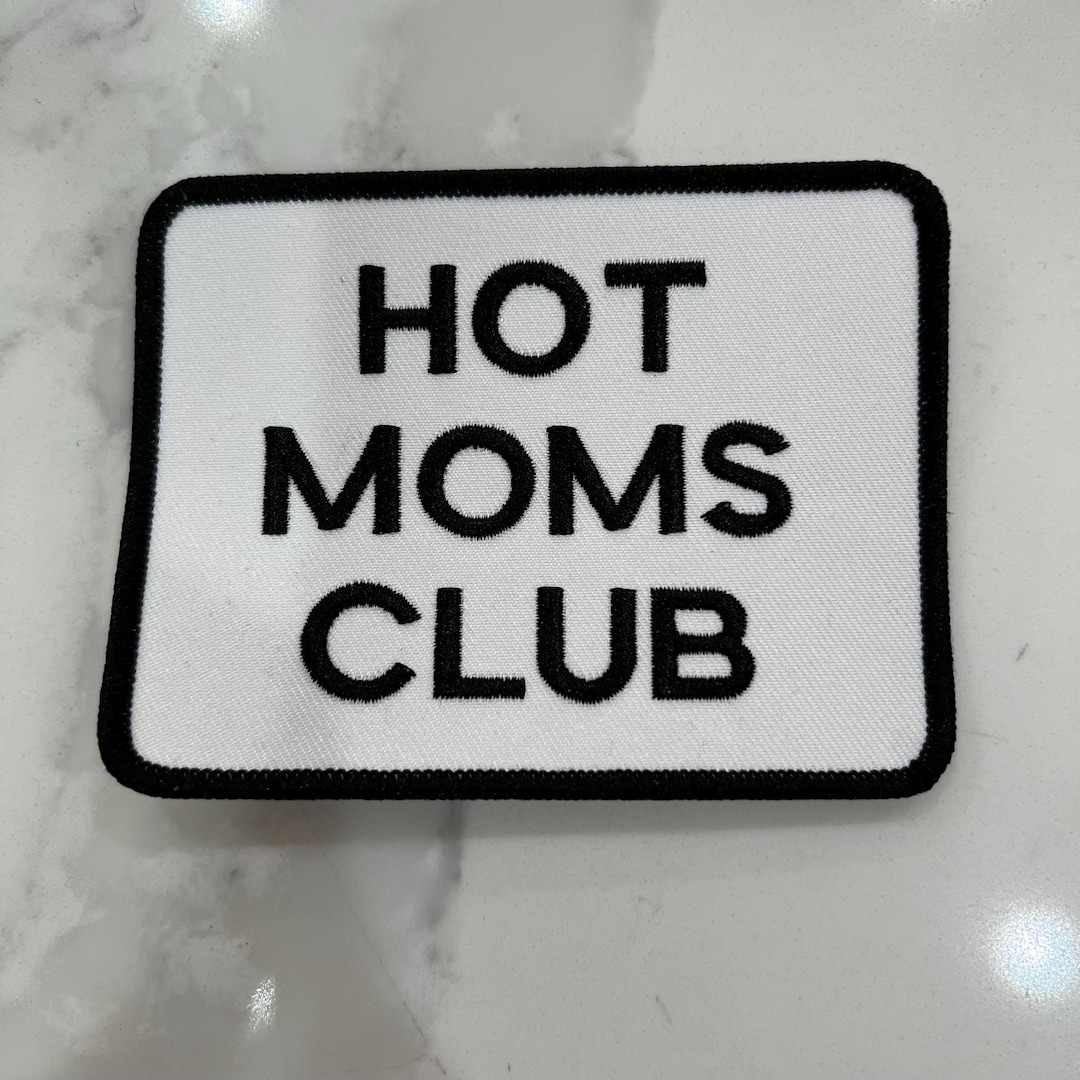 HOT Moms Club Embroidered Iron on Patch DIY Craft Trendy Patch for Hats ...