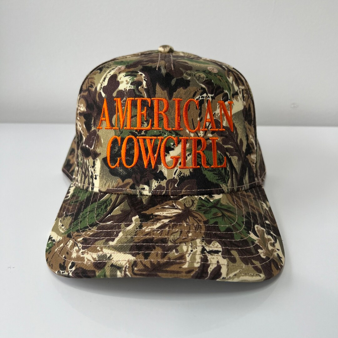 AMERICAN Cowgirl Embroidered Western PRCA Nashville Fashion Trucker Hat ...