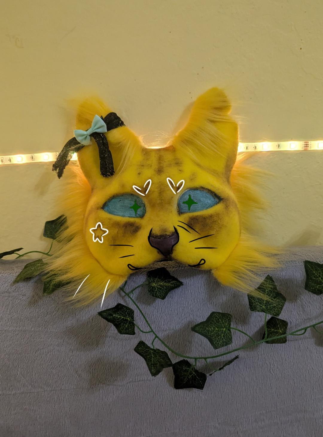 Yellow Cat Mask :P - Etsy