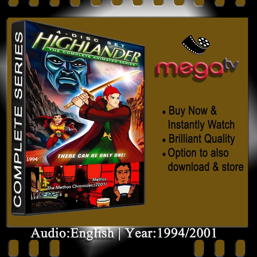 Highlander 1994 Animated Complete TV Series - Etsy