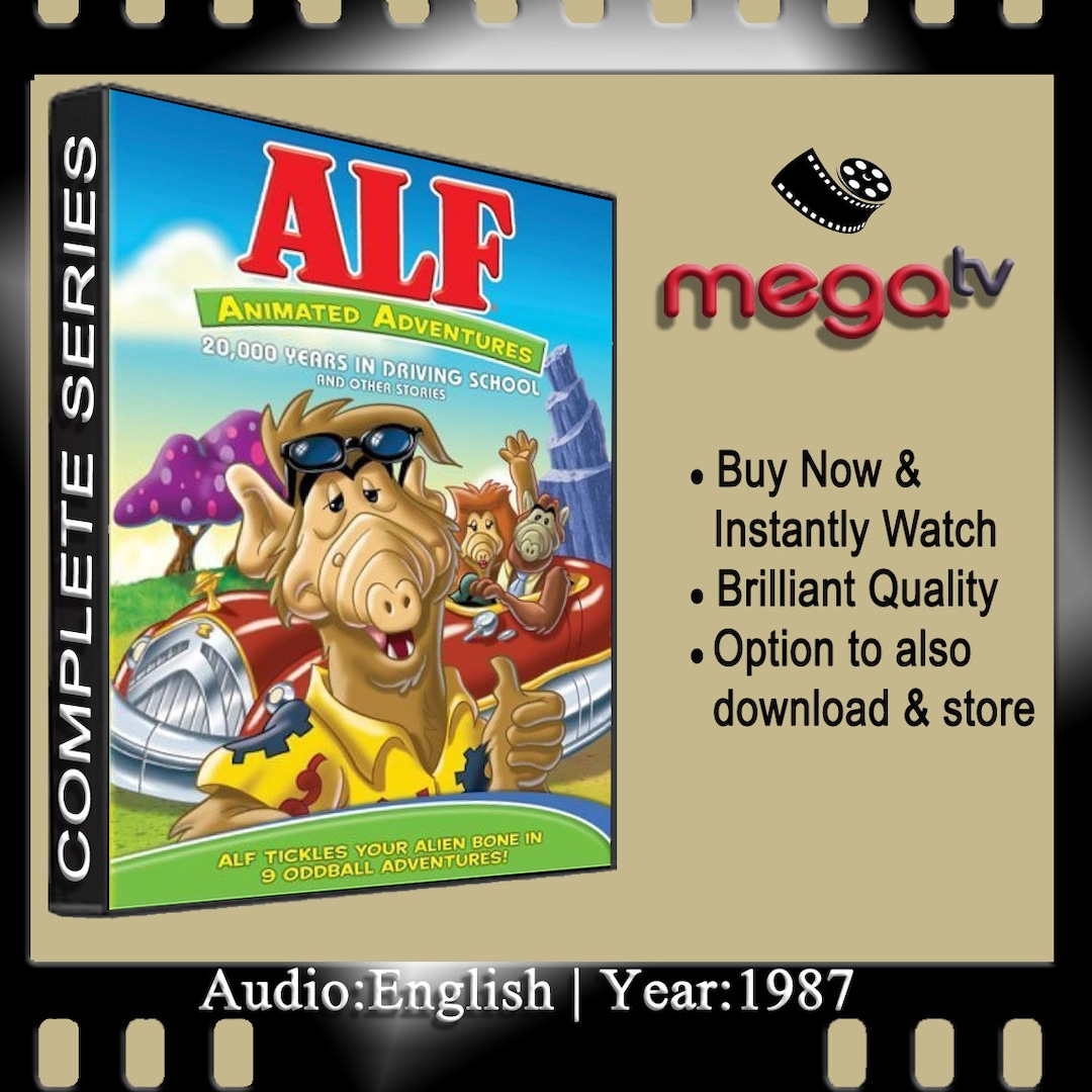 Alf Animated 1987 Animated Complete TV Series - Etsy