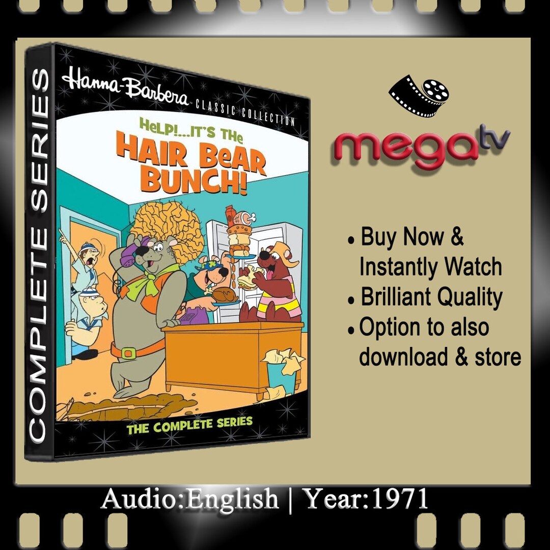 The Hair Bear Bunch 1971 Animated Complete TV Series - Etsy The Hair Bear Bunch 1971 Animated Complete TV Series - Etsy