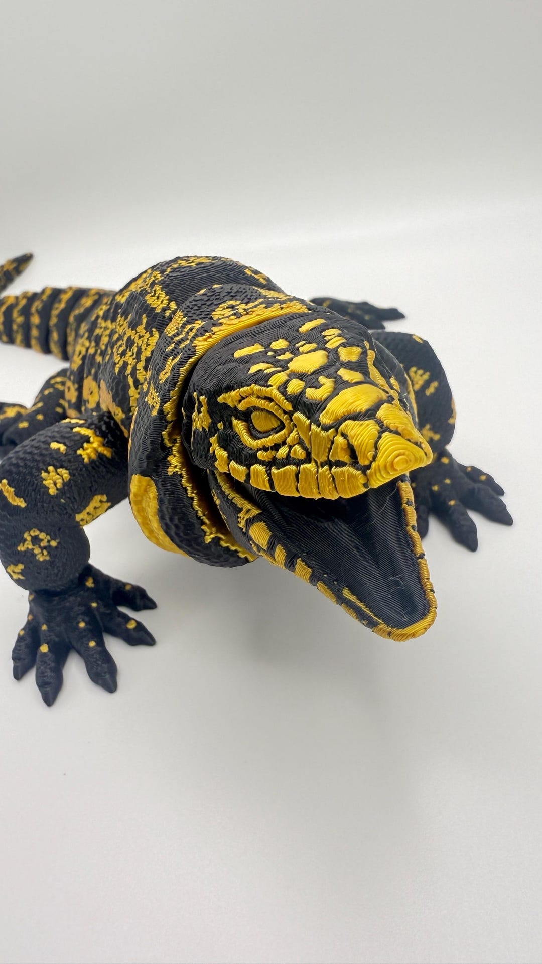 Flexible Realistic Tegu Monitor Lizard| Poseable 3D Printed Articulated ...
