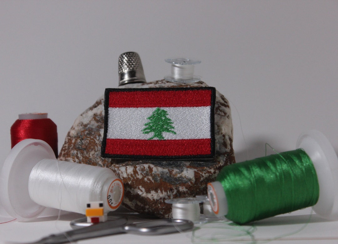 Badge, Lebanon Patch, Iron on Embroidered Flag - Etsy