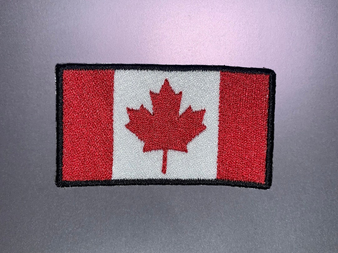 Canada Iron on Embroidered Flag - Etsy