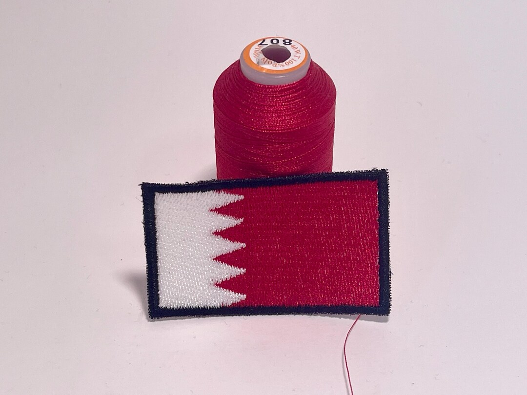 Badge, Bahrain Patch, Sew On, Iron on Embroidered Bahrain Flag - Etsy