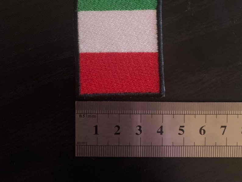 Badge, Italy Patch, Iron on Embroidered Italian Flag - Etsy