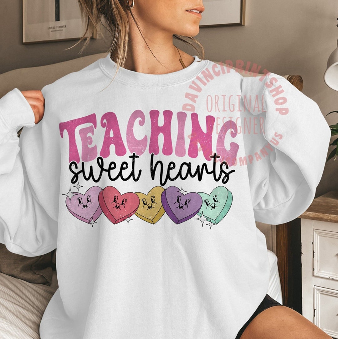 Teaching Sweethearts Png, Teacher Valentines Png, Valentines Png, Retro ...