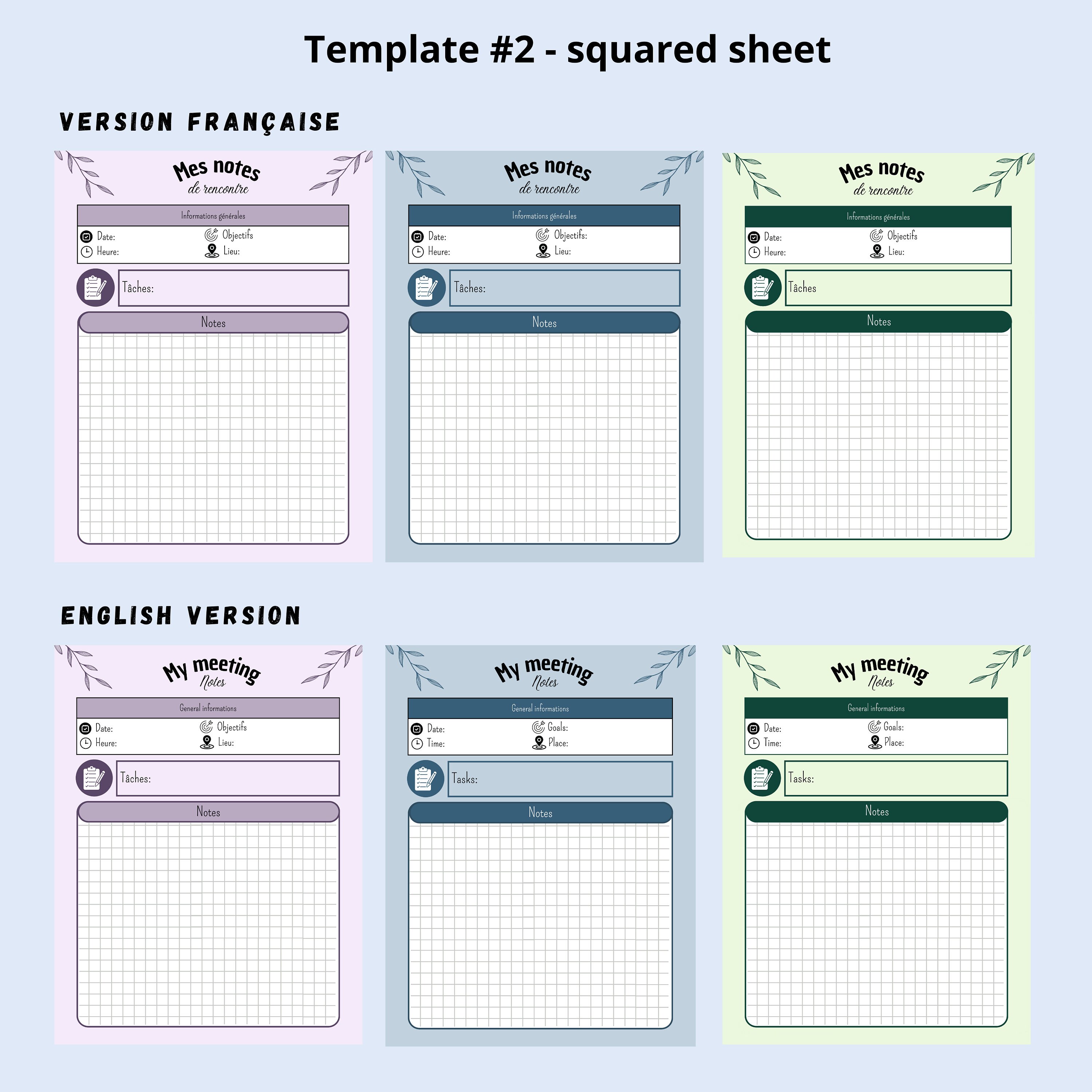 Meeting Notes Printable Note Meeting Note Good Notes Printable ...