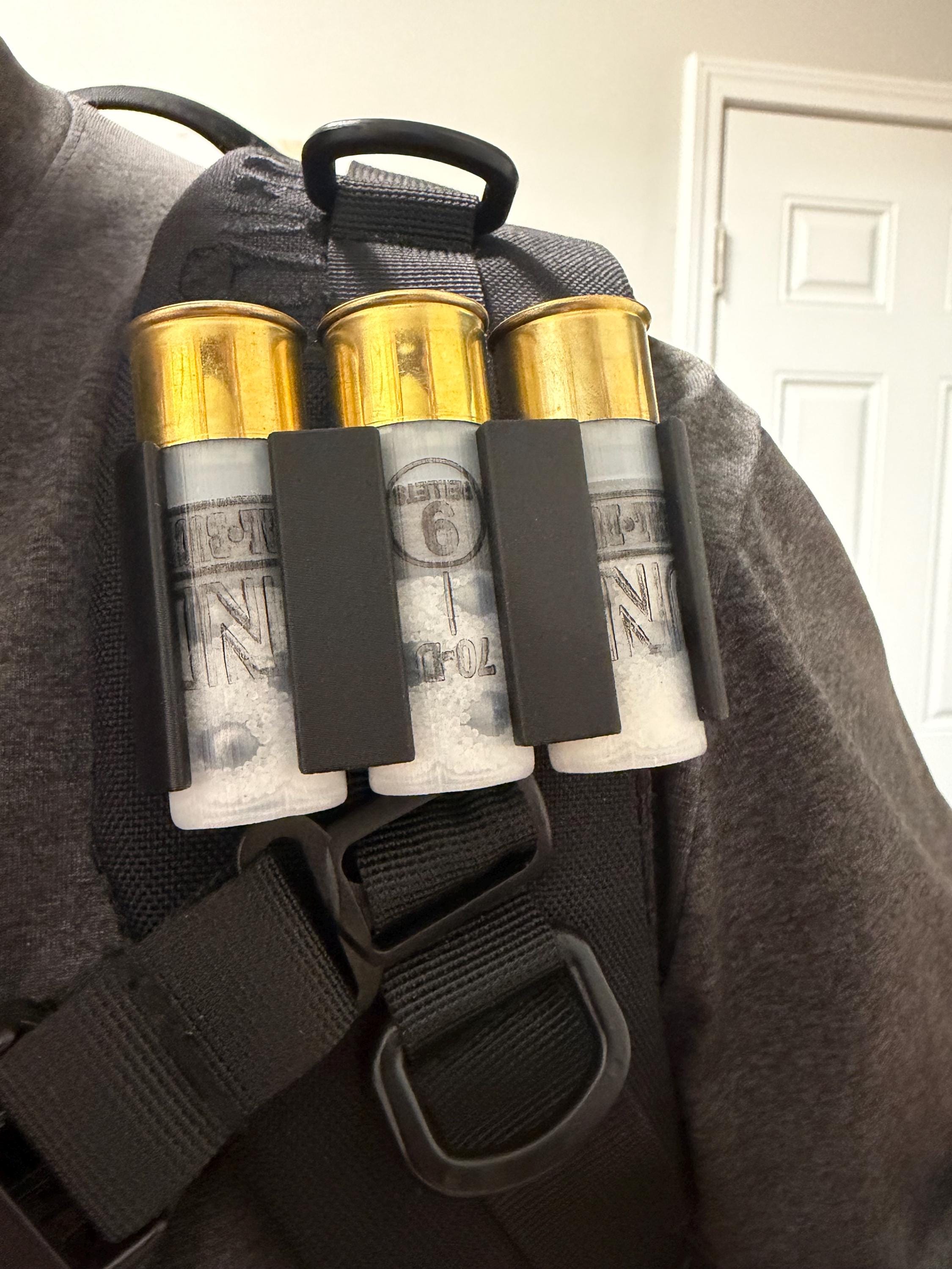 3 Shell Holder | Shotgun Shell Organizer | Backpack Strap Mount | Ammo ...
